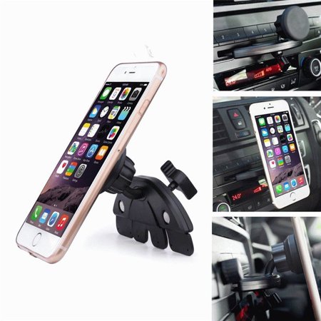 2018 New 360º Universal Car CD Dash Slot Magnetic Mount Holder Mobile ...
