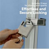 Free Shipping! H&S 5 Keys 60mm Heavy Duty Warehouse Container Garage ...