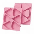 6-hole oval triangle soap mold, 1pc hand-made glue mold, easy to fall ...