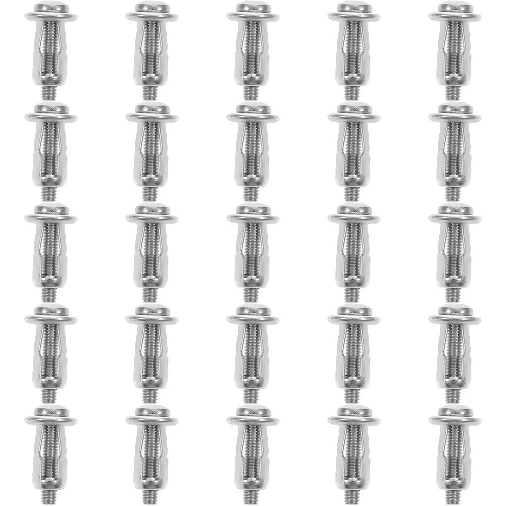 25pcs Hollow Door Anchor Expansion Nut Jack Nut with Screw Jack Fixing ...