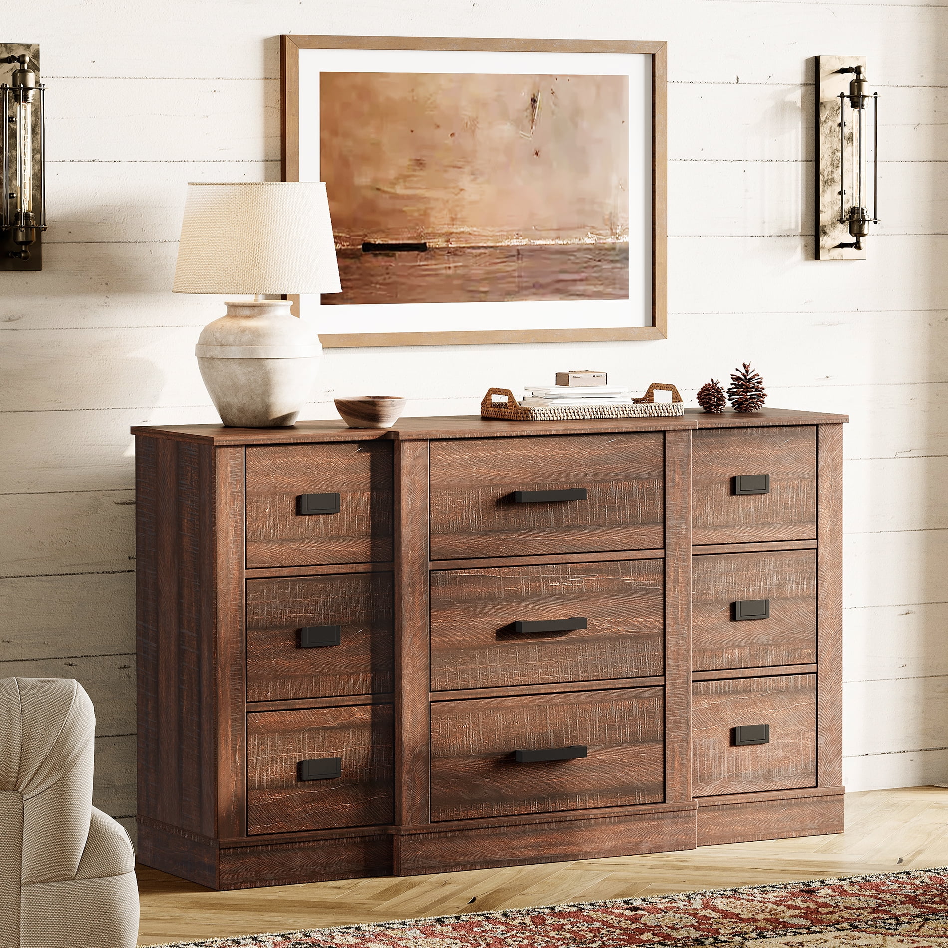 Click here for Wampat Dresser  Bedroom Storage  9 Drawers Chest... prices