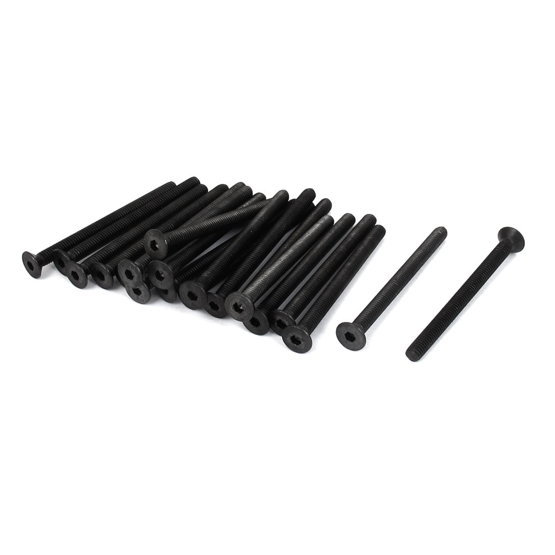 M4 x 50mm Metric Hex Socket Countersunk Flat Head Screw Bolts Black ...