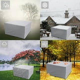 Sourcemax 210D Heavy Duty Waterproof Rectangular Patio Table Cover ...