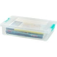 Iris Latch Lid Storage Box Clear/Sea Foam (COB-6) 301158 - Walmart.com