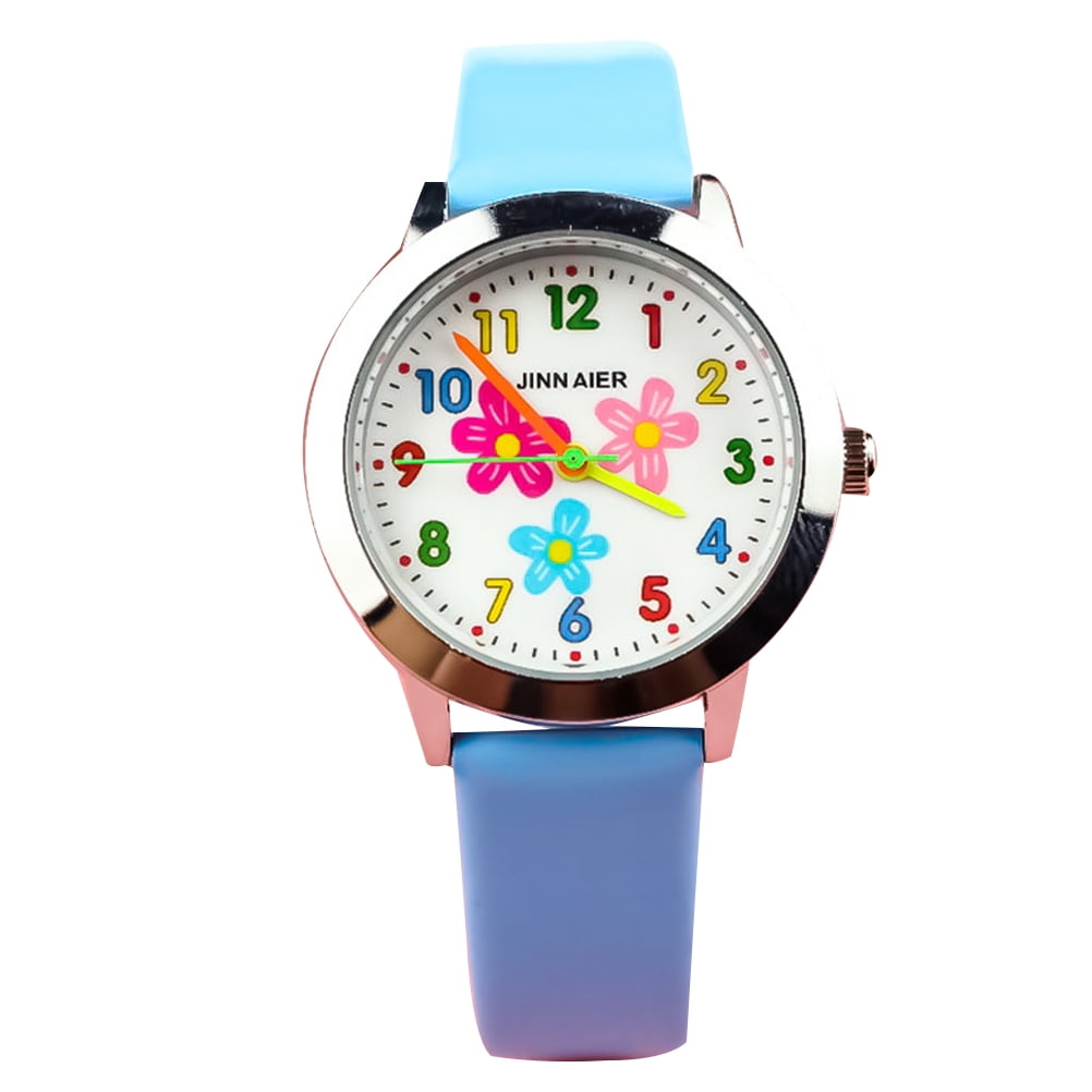 Flower Pattern Children Watch Creative Quartz Watch Fashion Kids Watch ...
