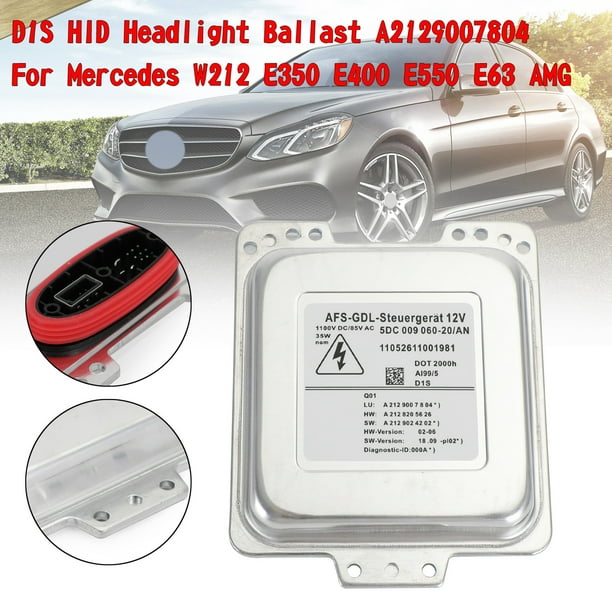 D1S HID Headlight Ballast A2129007804 For Mercedes W212 E350 E400 E550 ...