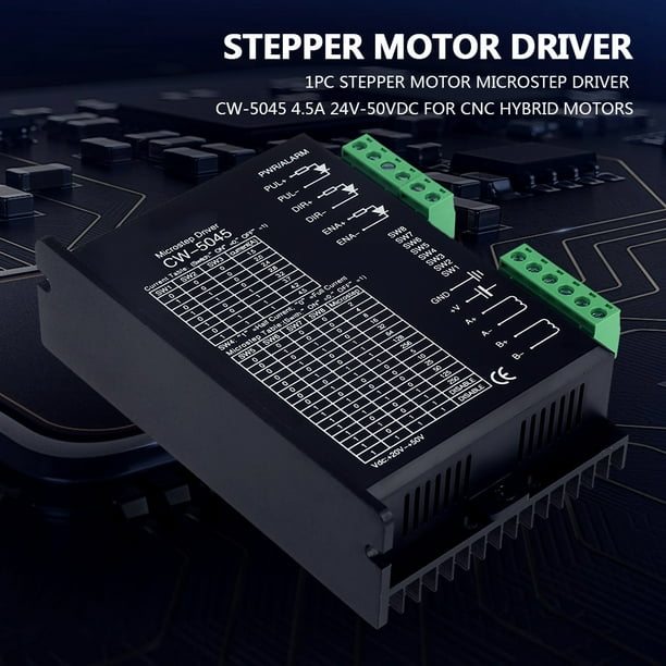 Stepper Motor Driving Module,1pc Stepper Motor Microstep Motor Driver DC Motor Driver Smooth ...