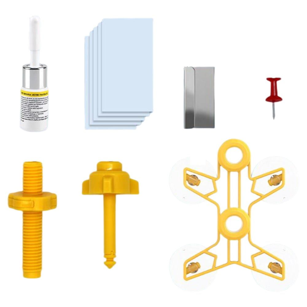 Windshield Repair Kit | Automotive Glass Crack Repair Fluid Tool ...