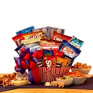Foxy Fane Deluxe Snack Box - 120ct Assorted Party Fun Grocery Items ...