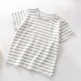 Bobifish Big Boys Basic T-Shirts Cool Short Sleeve Crew Neck Stripe ...