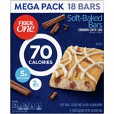 Fiber One 70 Calorie Soft-Baked Bars, Cinnamon Coffee Cake, 18 Ct ...