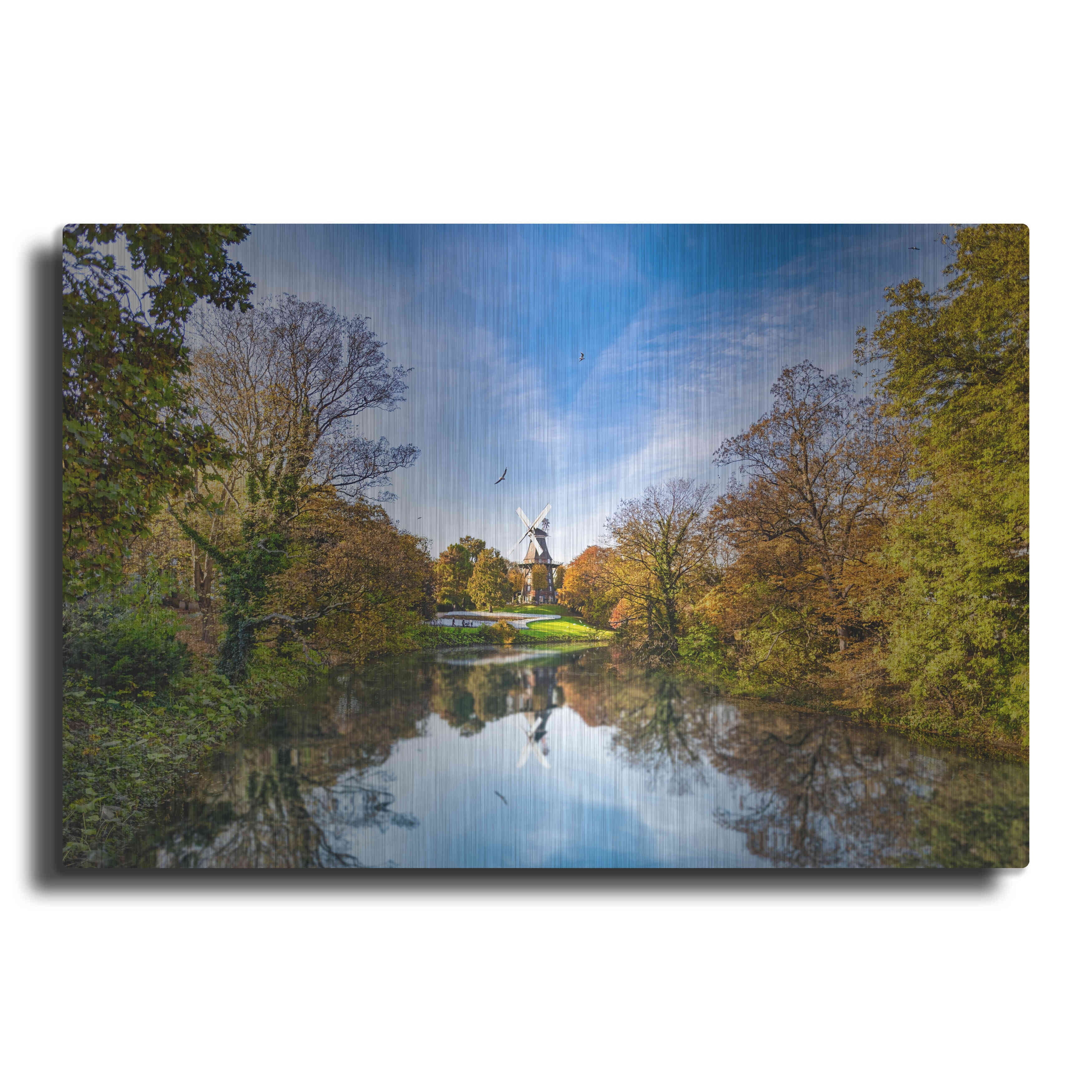 Luxe Metal Art 'German Windmill' by Grace Fine Arts Photography, Metal ...