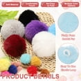 Uxcell 1.6 Inch Faux Fur Pom Poms for Hats, 30 Pcs Soft Faux Rabbit Fur ...