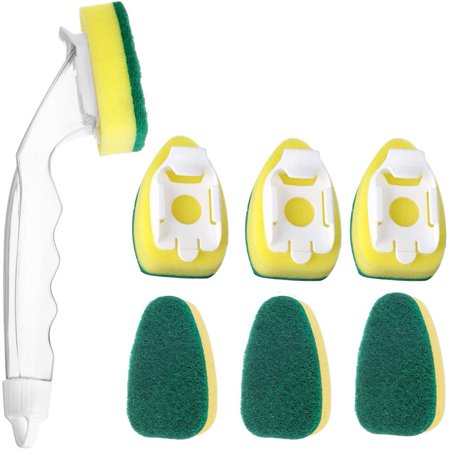Dishwand Sponges, 1 Dish Wand and 7 Refills Sponges, Dish Scrubber ...
