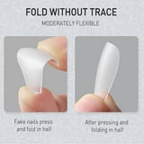 Pack of 360 Nail Tips, Full Cover Ballerina False Nails Tips, Coffin ...