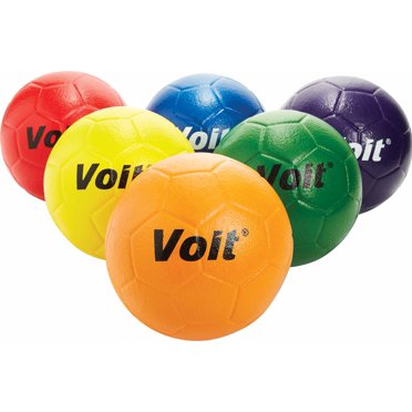 Voit® Size 5 Tuff-Coated Foam Soccer Ball - Rainbow Set of 6 - Walmart.com