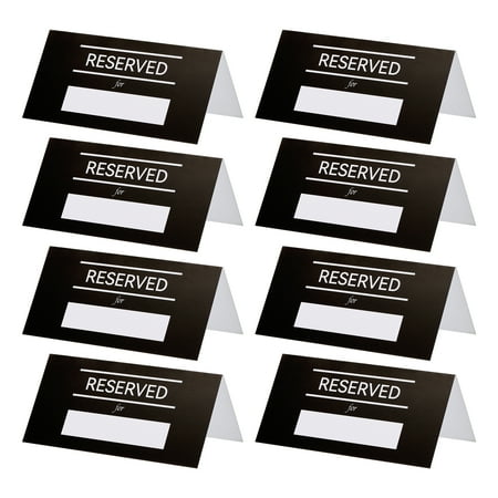 Uxcell 2x3.9 Inch Reserved Table Signs, Double Sided Tables Tent Blank ...