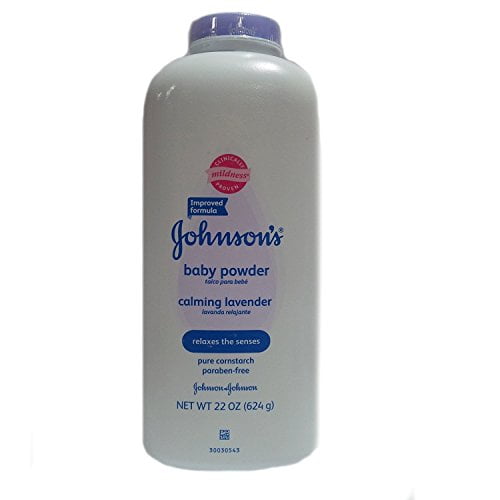 Johnson's Baby Powder Pure Cornstarch, Lavender & Chamomile, 22 Oz ...