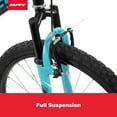 "Huffy Women's Trail Runner Mountain Bike, Full Suspension, 26"", Black, Ages 12+, Lightweight ...