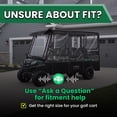 LUPPLE 6 Passenger Golf Cart Enclosure for EZGO Express S6 L6 Extended ...