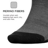 Feetures Merino 10 Cushion Quarter- Wool Athletic Socks for Men & Women ...