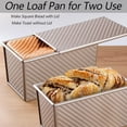 Donepart Non-Stick Pullman Loaf Pan with Lid, Durable Carbon Steel ...