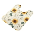 BZSMCE Sunflower Light Yellow Background Pattern Pattern 2-Piece Non ...