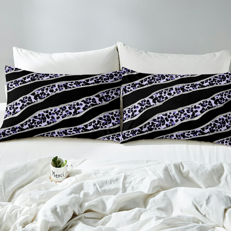 Purple Zebra Stripes Bedding