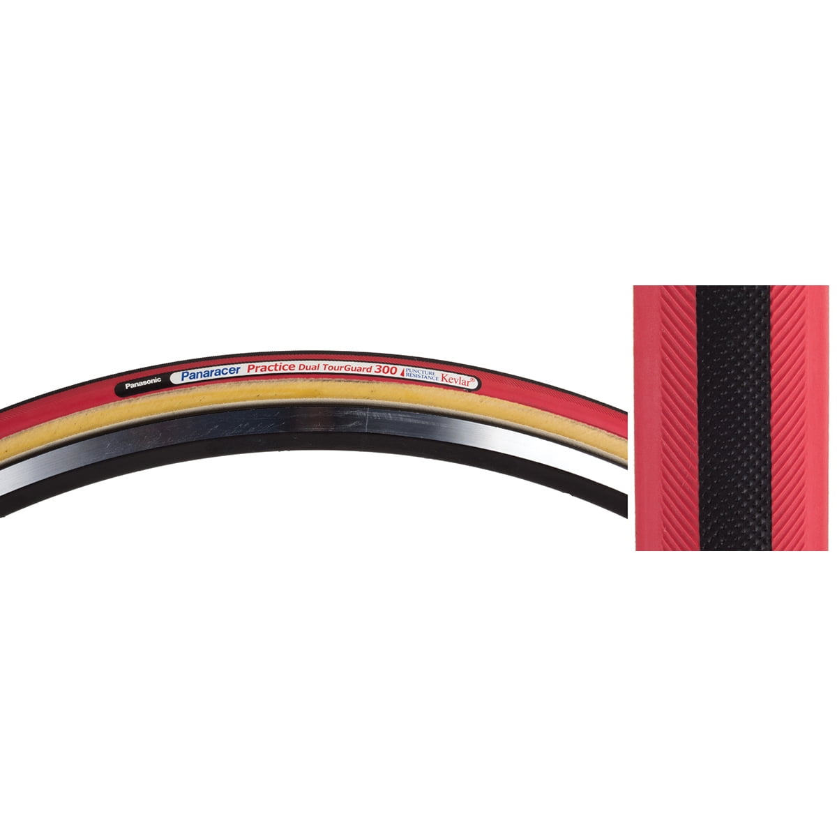 Panaracer Tire Tubular Practice-Dual Tg 700Bk - Walmart.com