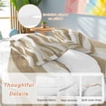 Brown Ocean Waves Comforter Set Twin Size, Abstract Modern Ombre ...