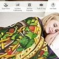 Shiartex Cute Taco Throw Blanket Gifts for Kids Adults Soft Warm ...