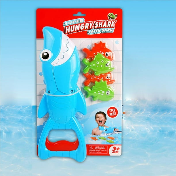Baby Bathtub Shark Toy Blue Shark with Biting Teeth bathtub fish kids ...