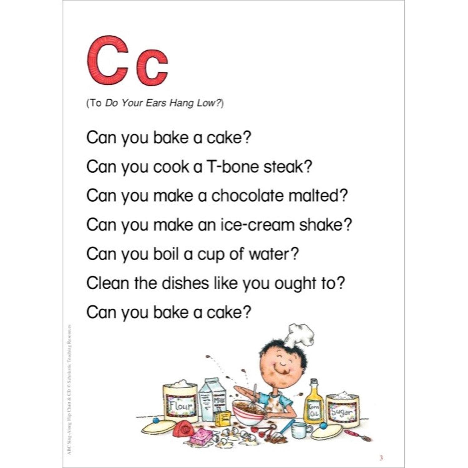 Scholastic ABC Sing-Along Flip Chart: 26 Phonemic Awareness Songs for ...