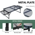 Tiagowell Low Folding Camping Table, Lightweight Aluminum Frame, Sturdy ...