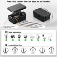RESTMO Weatherproof Electrical Box, IP54, Outdoor Extension Lead Cover, Protects Outlet, Timer ...