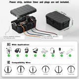 RESTMO Weatherproof Electrical Box, IP54, Outdoor Extension Lead Cover ...