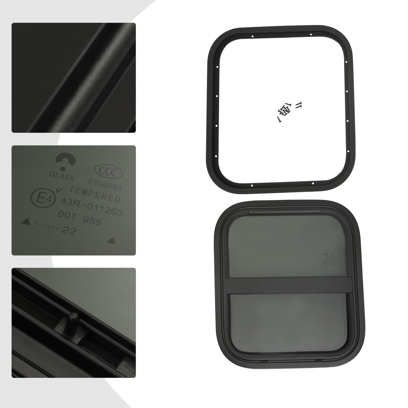 Miumaeov Vertical Sliding RV Window, Teardrop Replacement Trailer ...