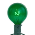Northlight G50 Globe Indoor Outdoor Patio Light Set - Green - 9' Green ...