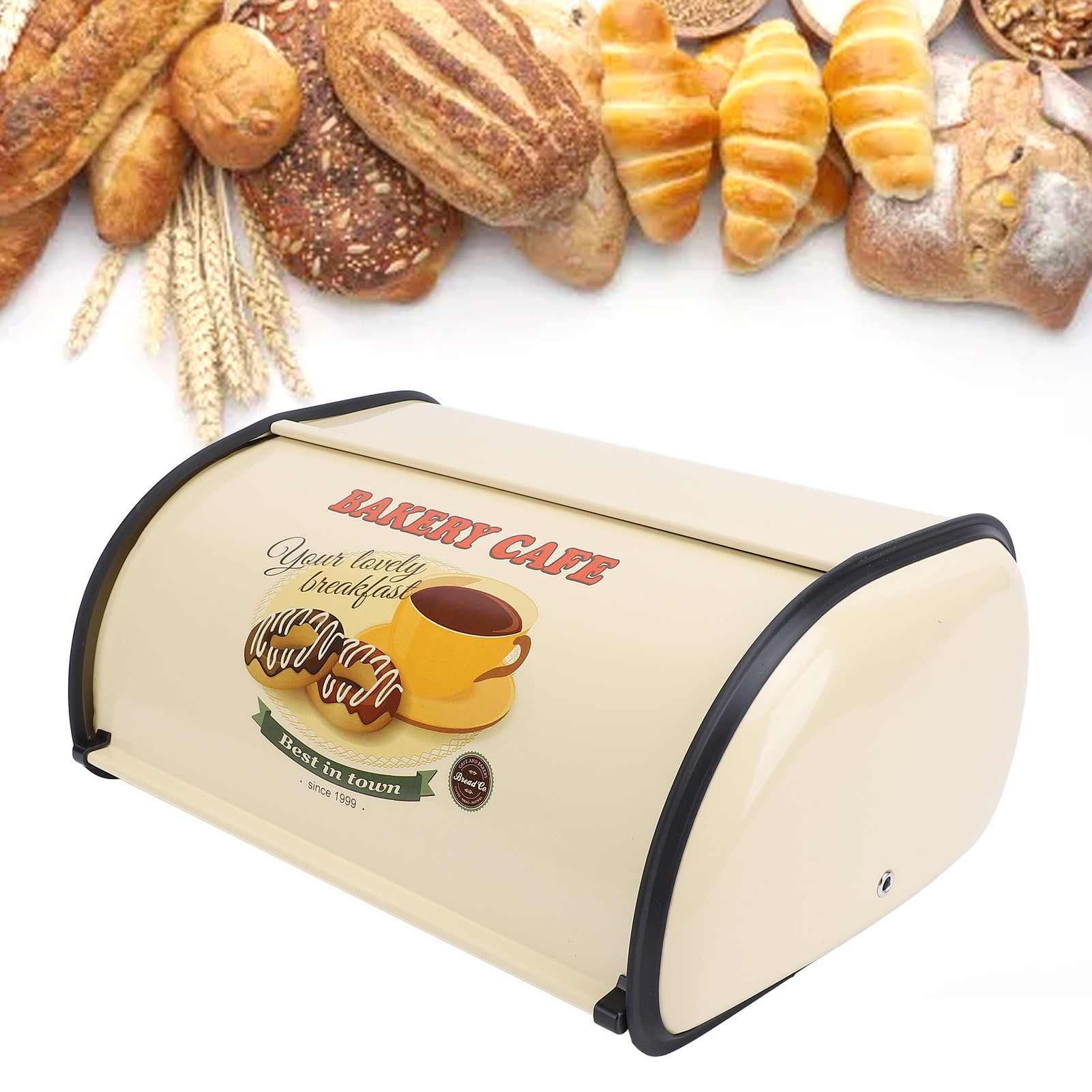 Click here for Loewten Bread Bin Metal Bread Box Bread Storage Co... prices