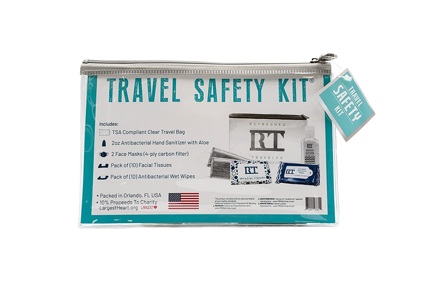 Travel Safety Kit - TSK - Air Travel Essentials - Travel Kit - TSA ...