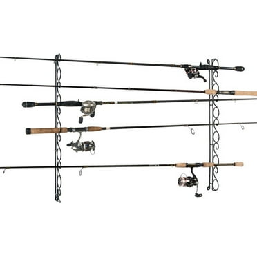 Rush Creek Creations 2 in 1, 8 Fishing Rod Wall/Ceiling Rack - Walmart.com