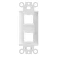 Big-A - 10 Pack 2 Port Decora Wall Plate 1-Gang Keystone Decora Insert ...