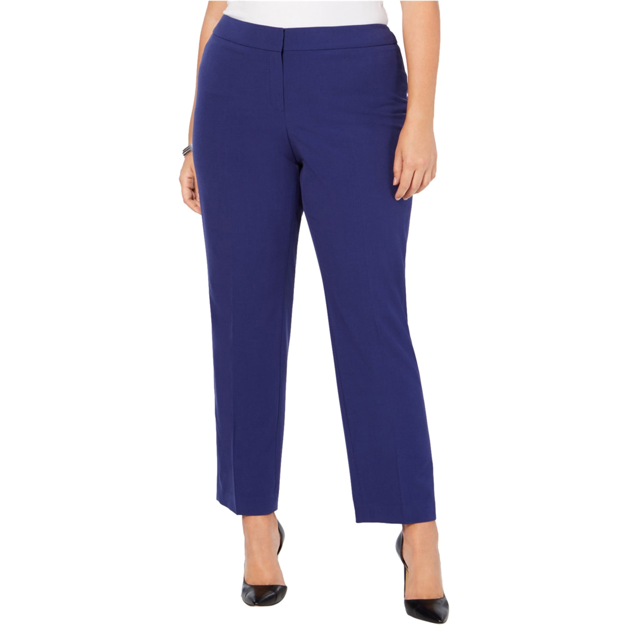 Nine West - Nine West Womens Stretch Waist Casual Trouser Pants, Blue ...