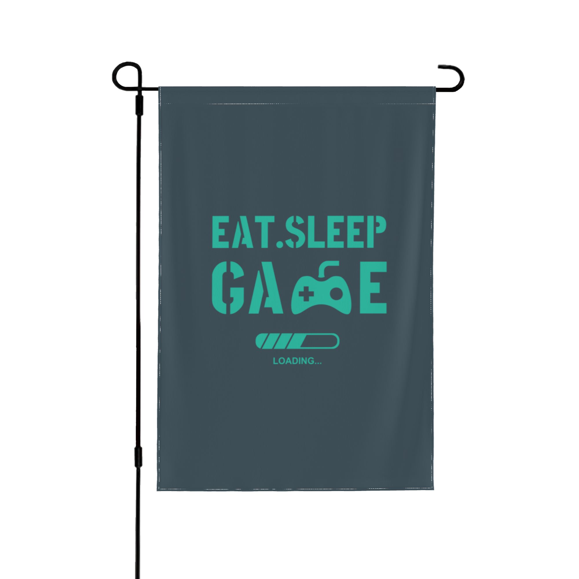 XMXY Green Eat Sleep Game Motto Print Garden Flags Double Sided ...