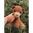 Crochet Sitting Bear Amigurumi Pattern, Woodland Animal Design, Low Sew ...