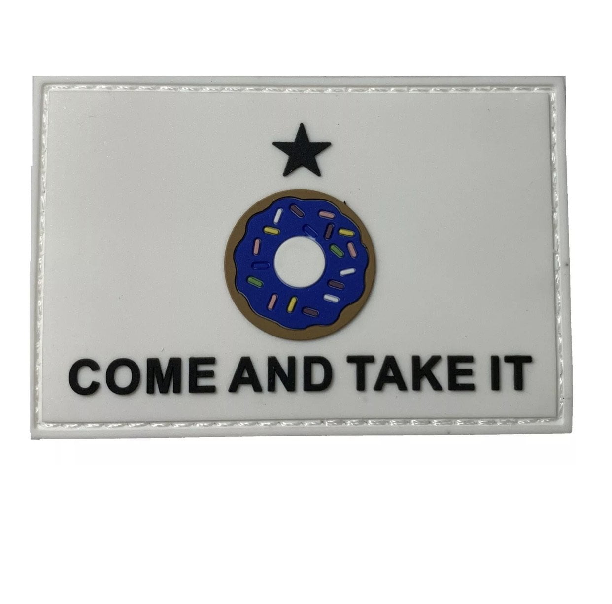 Come and Take It Donut Morale Patch PVC Police Hook & Loop - Walmart.com