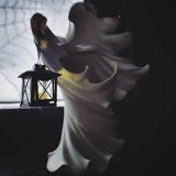 Faceless Ghost Sculpture, Halloween Ghoul Resin Decor, Home Accents ...