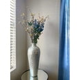 DecorShore - Large Decorative Metal Floor Vase with Glass Mosaic in ...