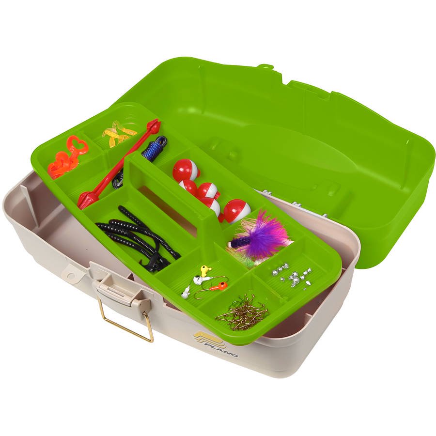 Plano Synergy Ready-Set-Fish One Tray Tackle Box Kit with 70 Pieces ...