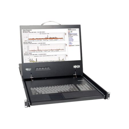 Tripp Lite 16-Port Rack Console Cat5 KVM Switch 1U RM 19" LCD Rackmount ...